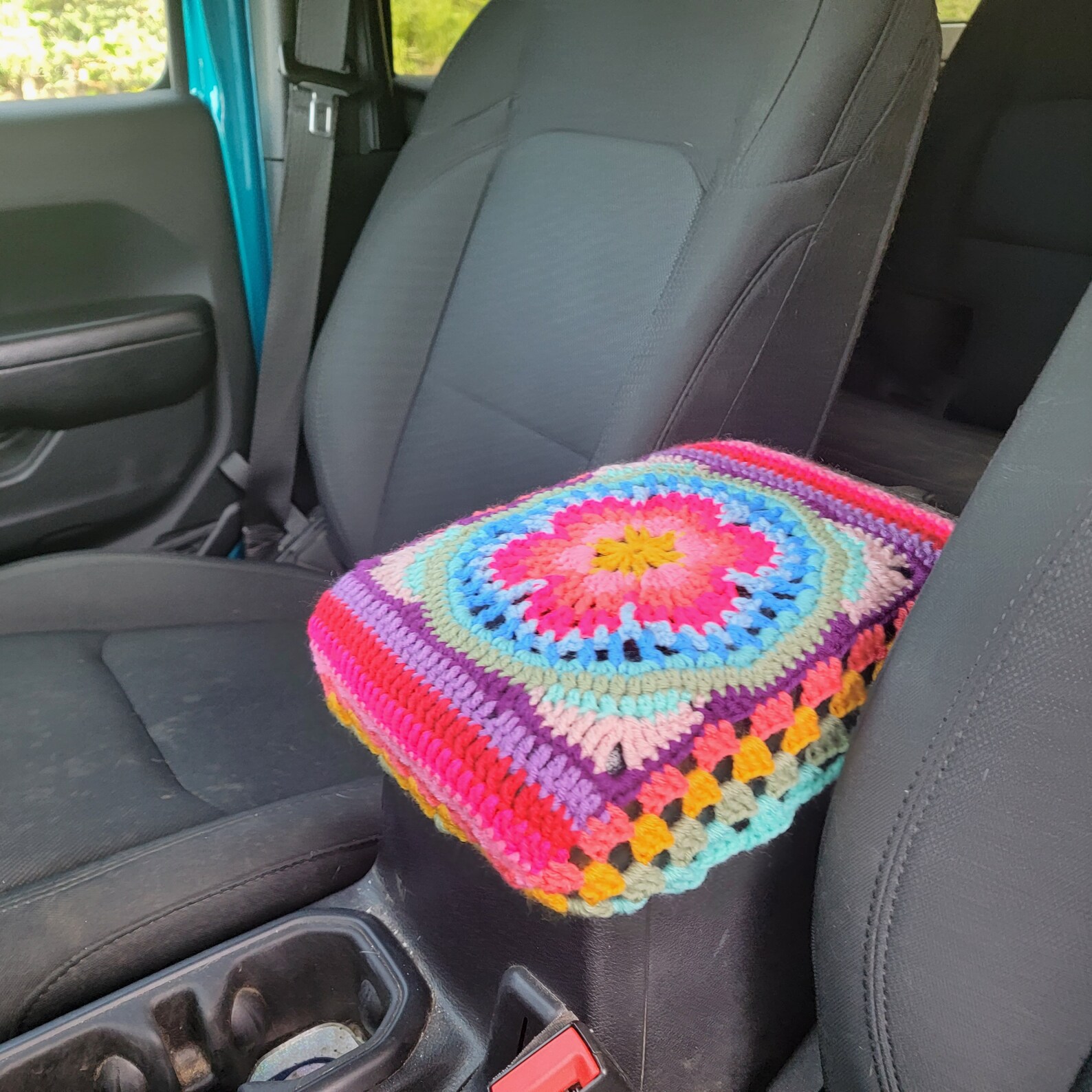 Sophies Garden Crochet Center Console Cover - Etsy UK