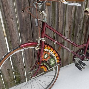 Front Wheel - Flower Bike Skirt/dress Guard - Bicycle Skirt/dress Guard ...