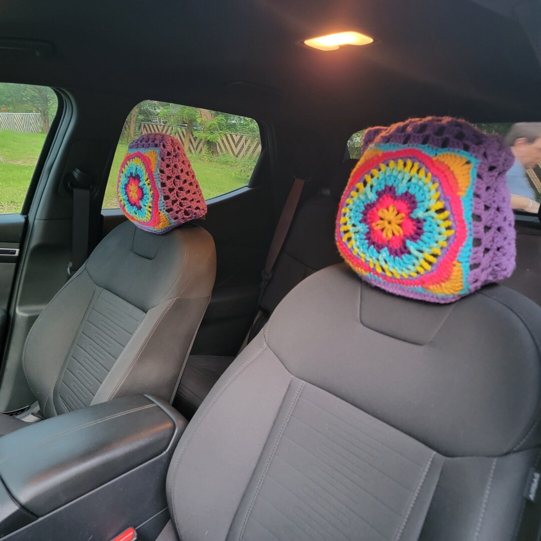 Sophie's Garden Crochet Headrest Covers - Etsy