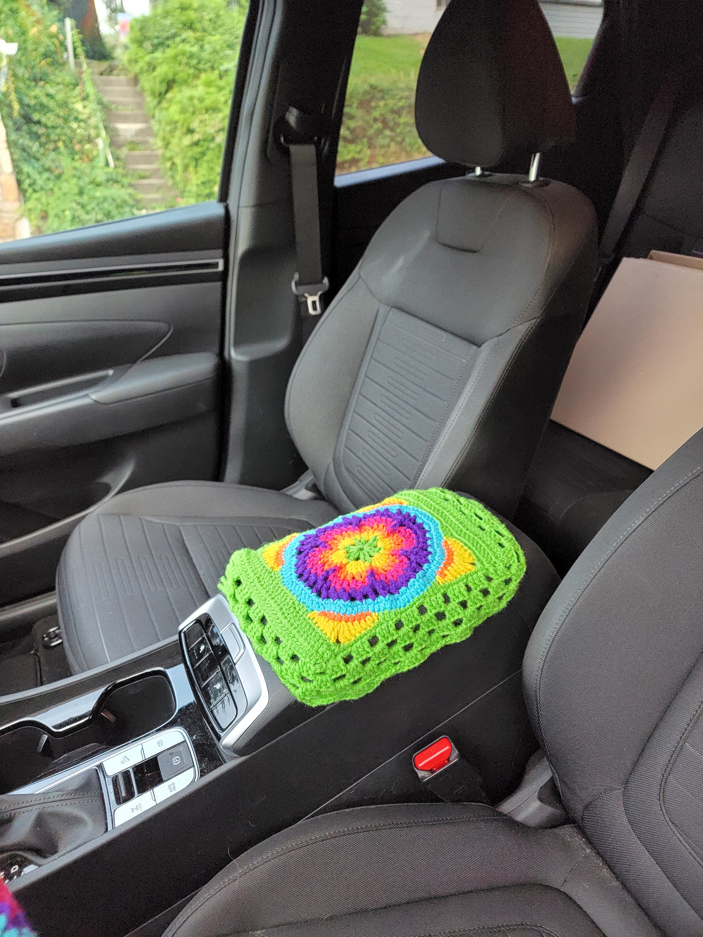 Bright Sophies Garden Crochet Center Console Cover - Etsy
