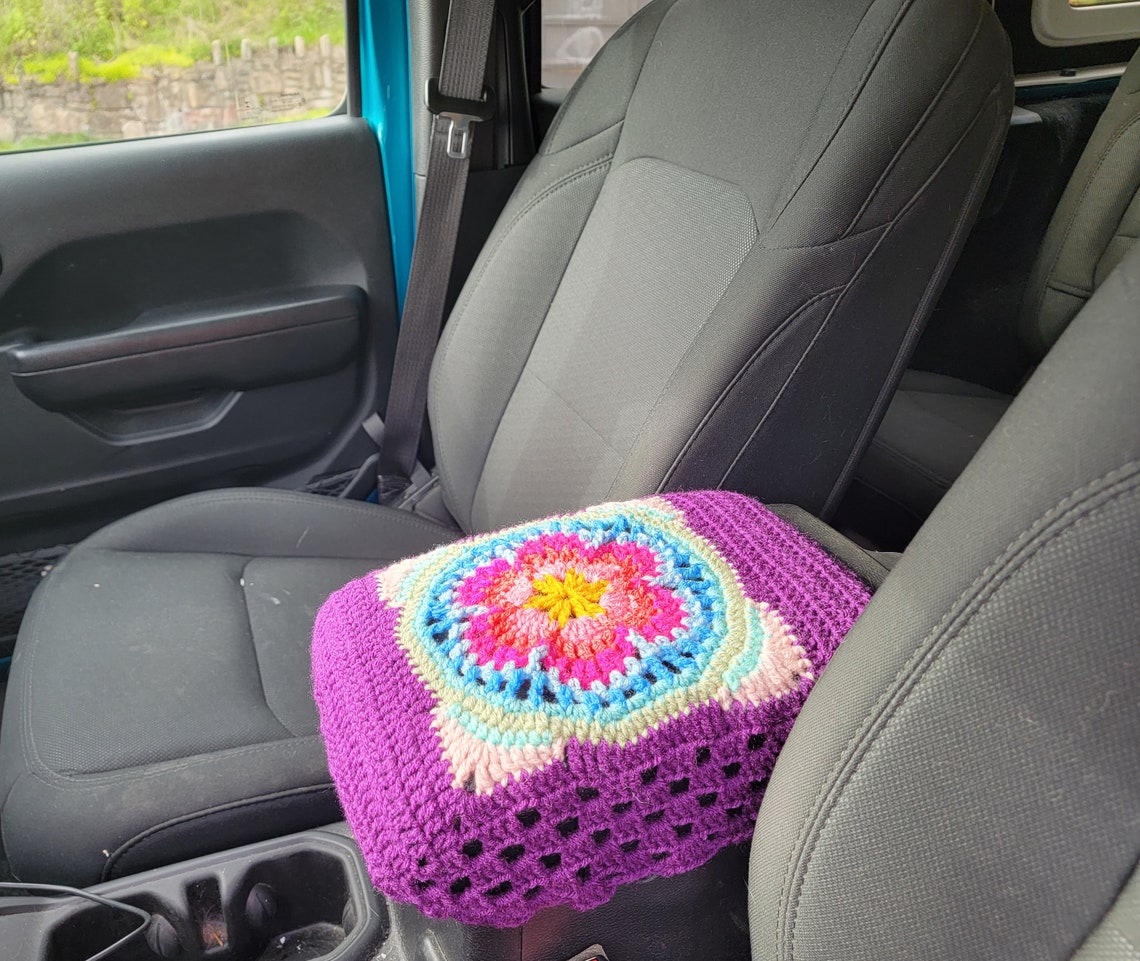 Sophies Garden Crochet Center Console Cover | Etsy
