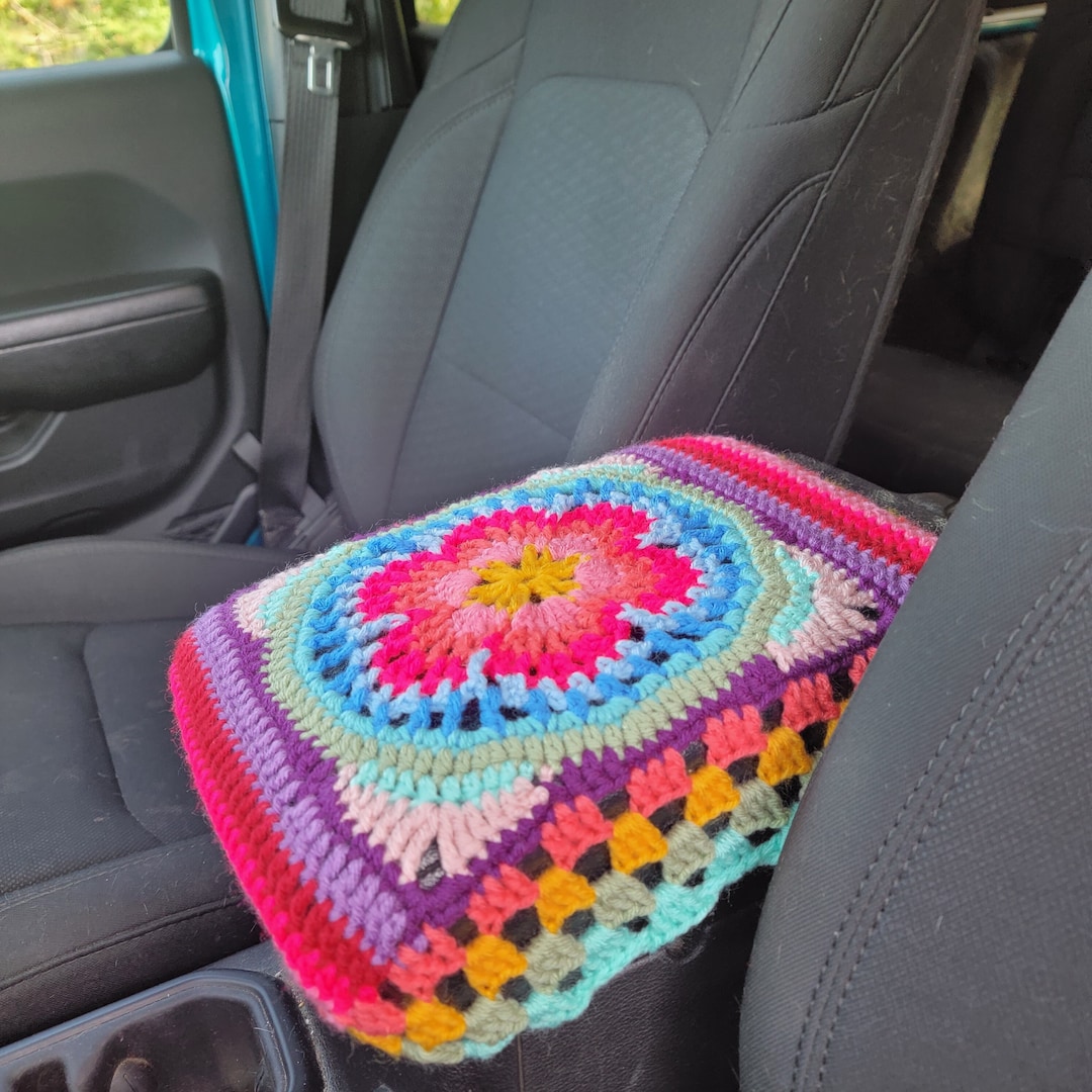 Sophies Garden Crochet Center Console Cover - Etsy