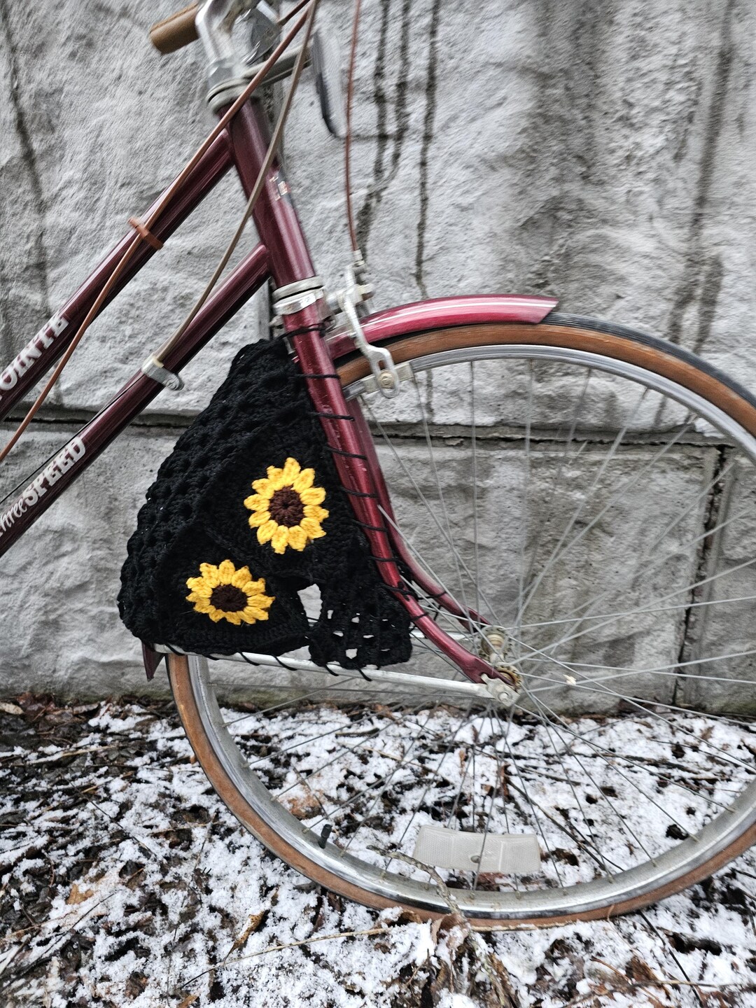 Front Wheel - Sunflower Bike Skirt/dress Guard - Bicycle Skirt/dress ...