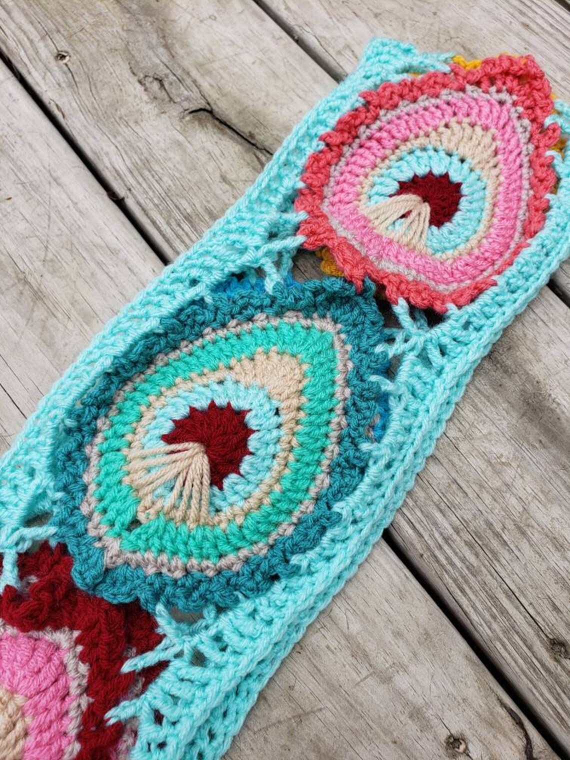 Peacock Feather Crochet Steering Wheel Cover | Etsy