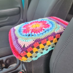 Sophies Garden Crochet Center Console Cover - Etsy