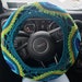 Peacock Feather Crochet Steering Wheel Cover - Etsy