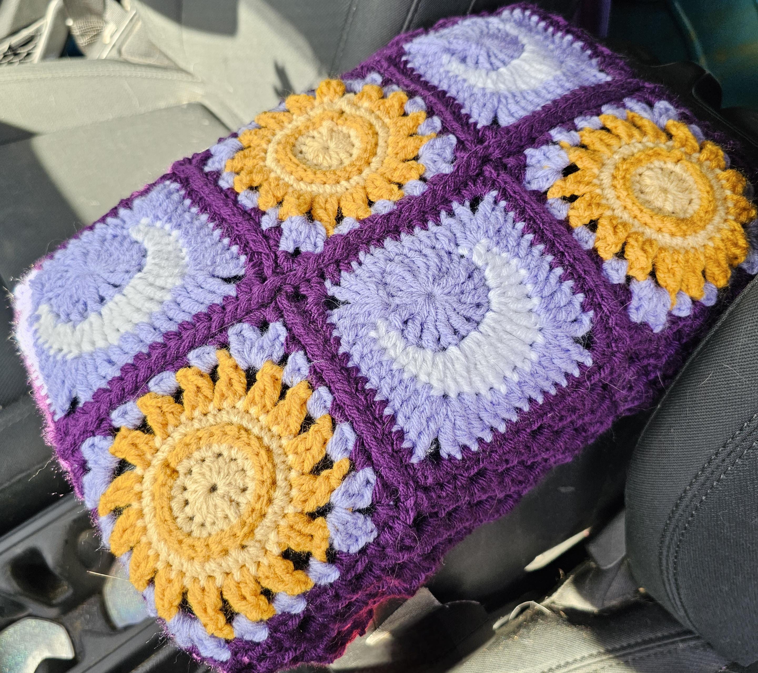 Sun & Moon Crochet Center Console Cover - Etsy