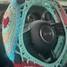 Peacock Feather Crochet Steering Wheel Cover - Etsy