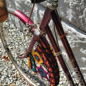 Front Wheel - Flower Bike Skirt/dress Guard - Bicycle Skirt/dress Guard ...
