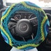 Peacock Feather Crochet Steering Wheel Cover - Etsy