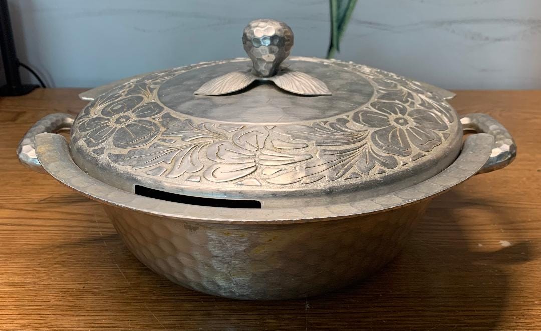 Hand Forged Everlast Aluminum Covered Dish - Etsy