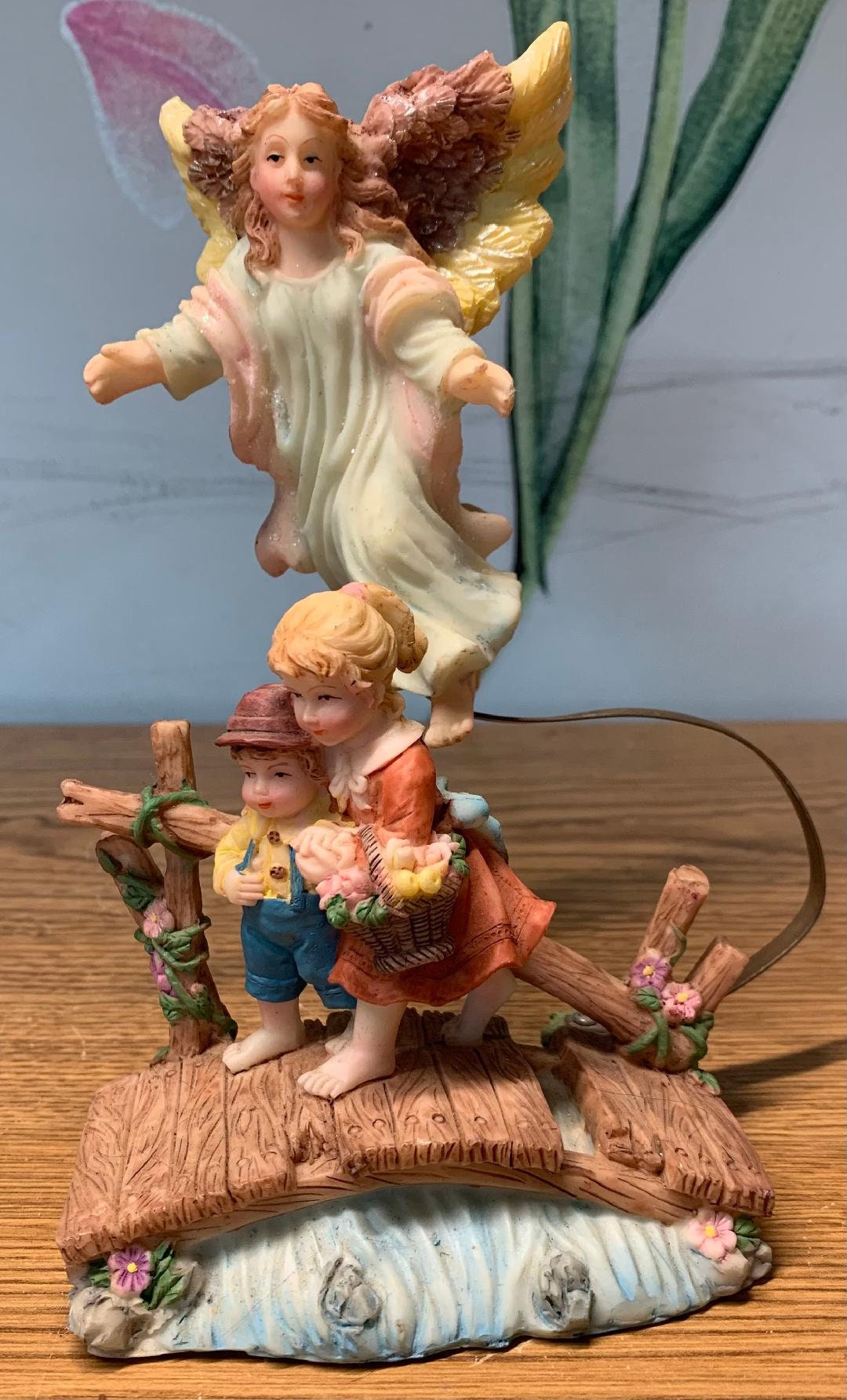 Flying Angle With Children Figurine - Etsy