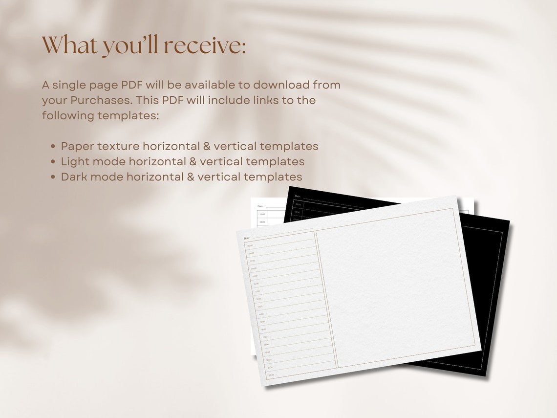 Undated Single Page Planner Widget Board Daily Vision Board Instant ...
