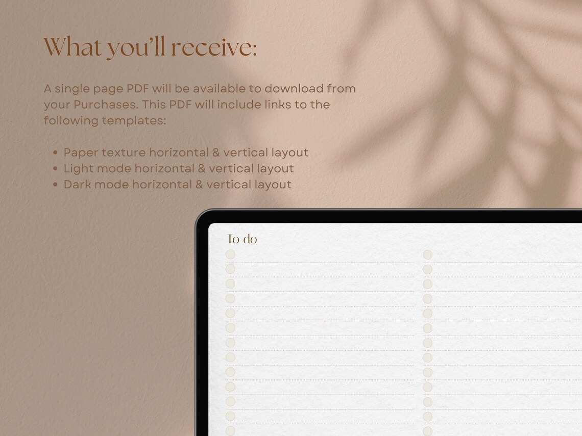 To Do List Digital Template Goodnotes Checklist Simple Task Tracker for ...
