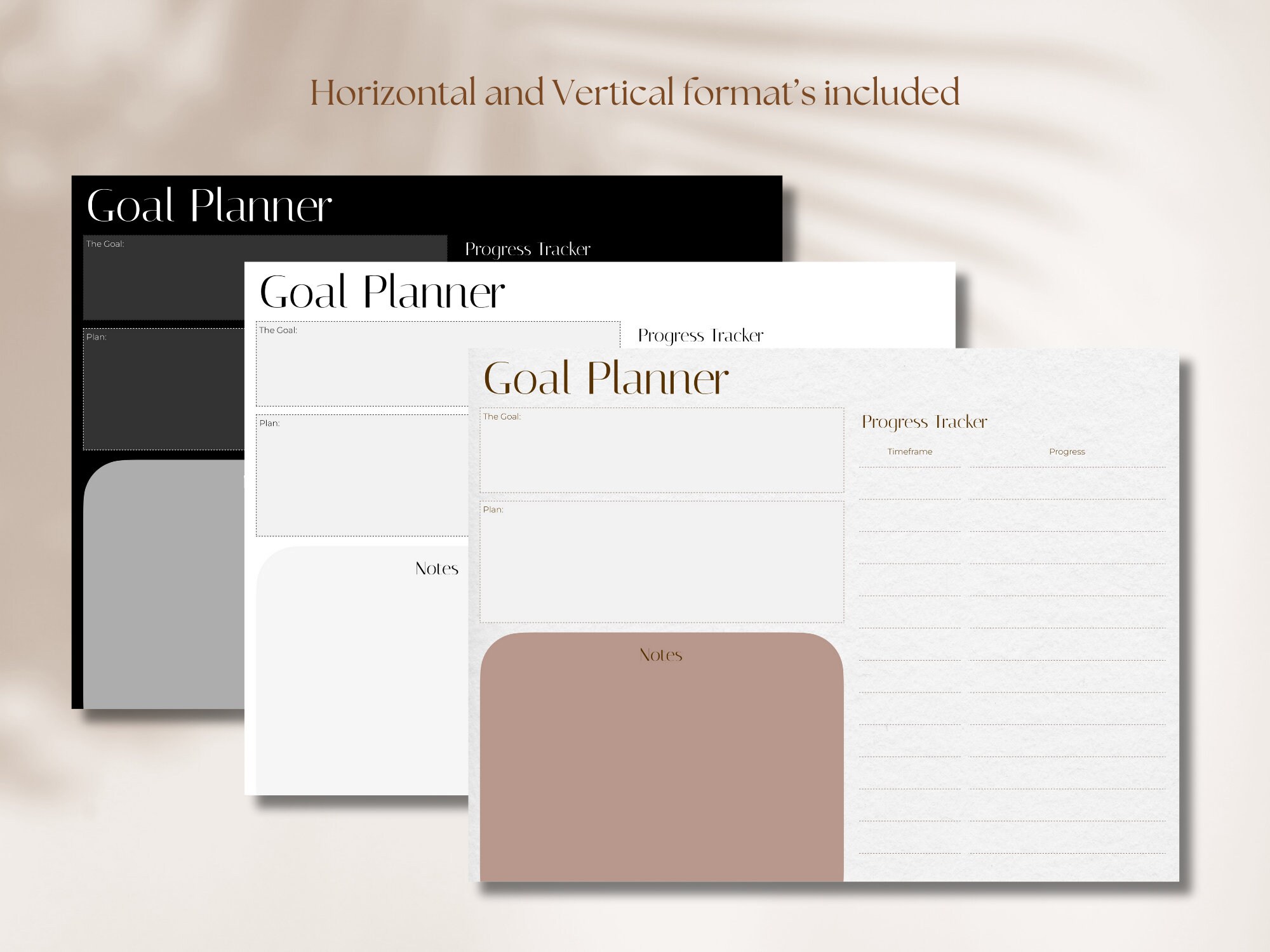 Goal Planner for Self Development Goal Setting Digital Template ...