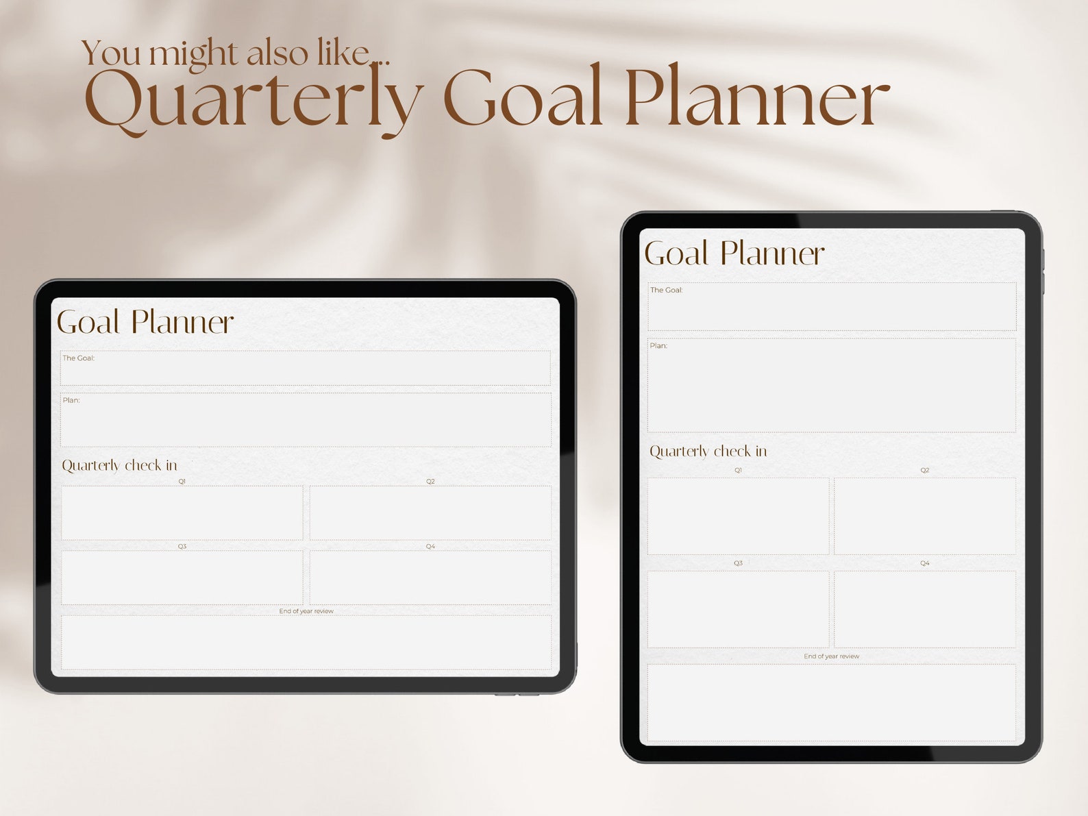 Goal Planner for Self Development Goal Setting Digital Template ...