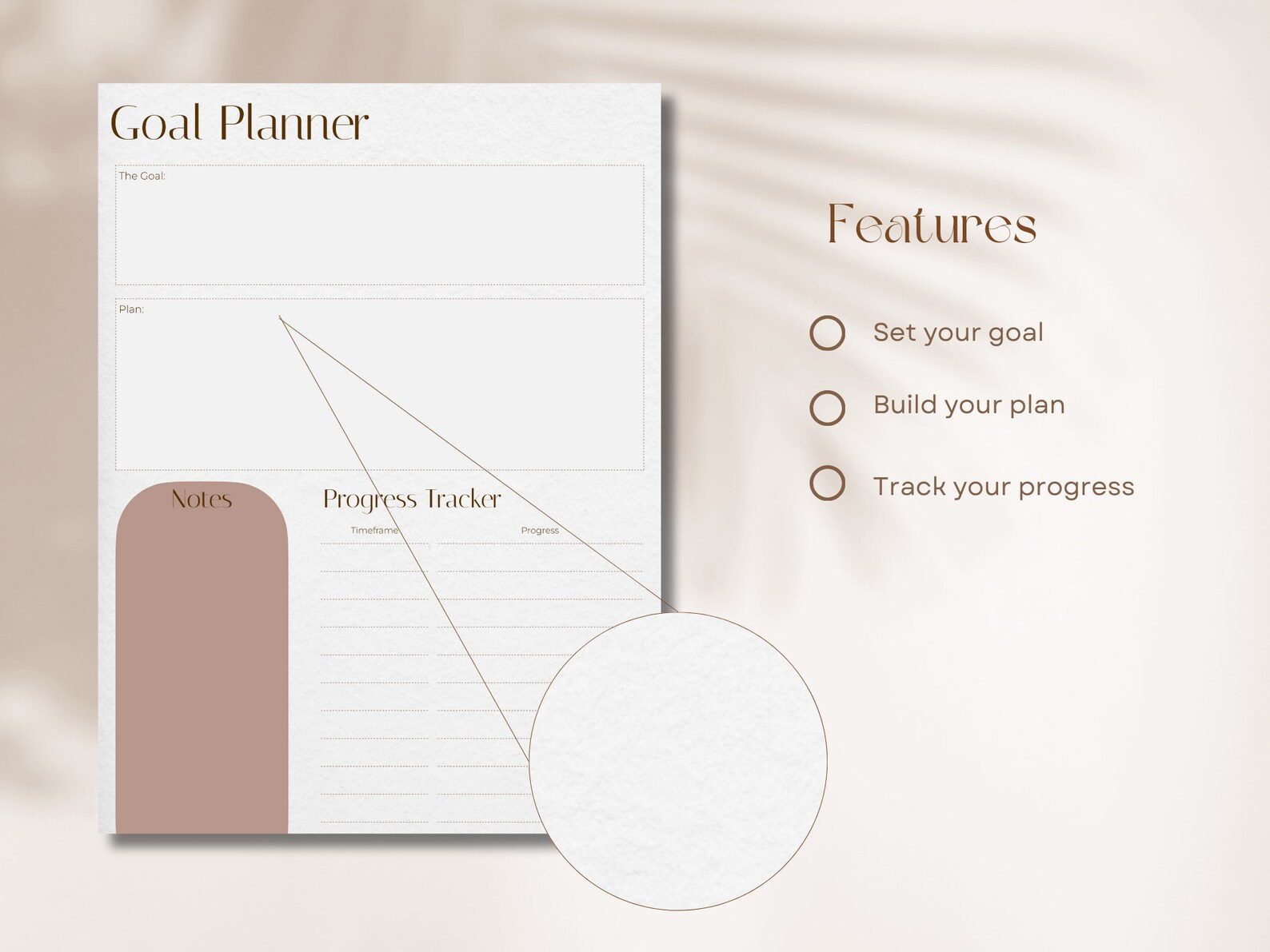Goal Planner for Self Development Goal Setting Digital Template ...