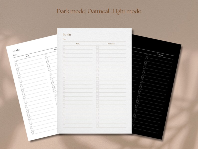 To Do List for Work Home Checklist Digital Template Productivity Tick ...