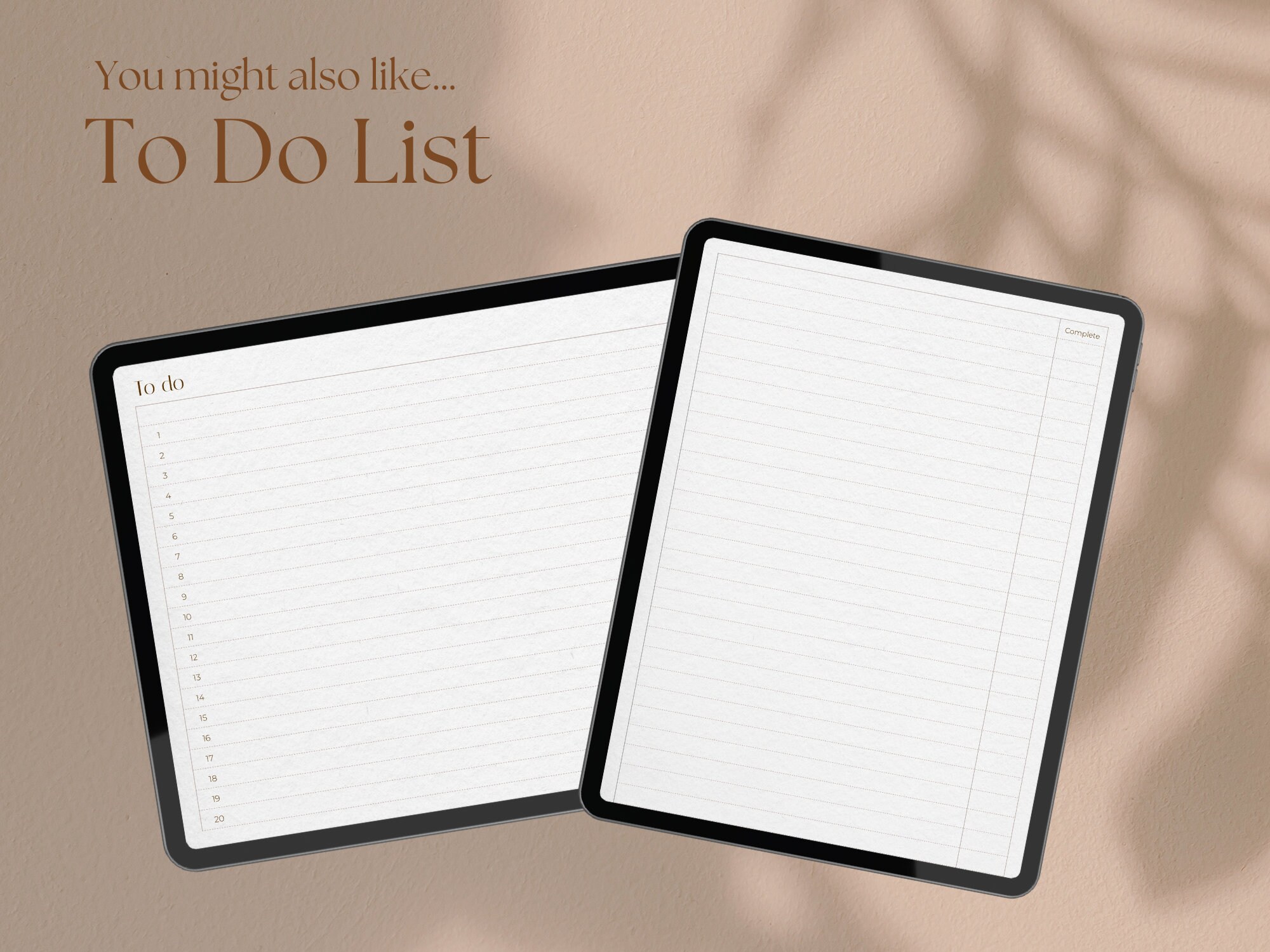 To Do List for Work Home Checklist Digital Template Productivity Tick ...