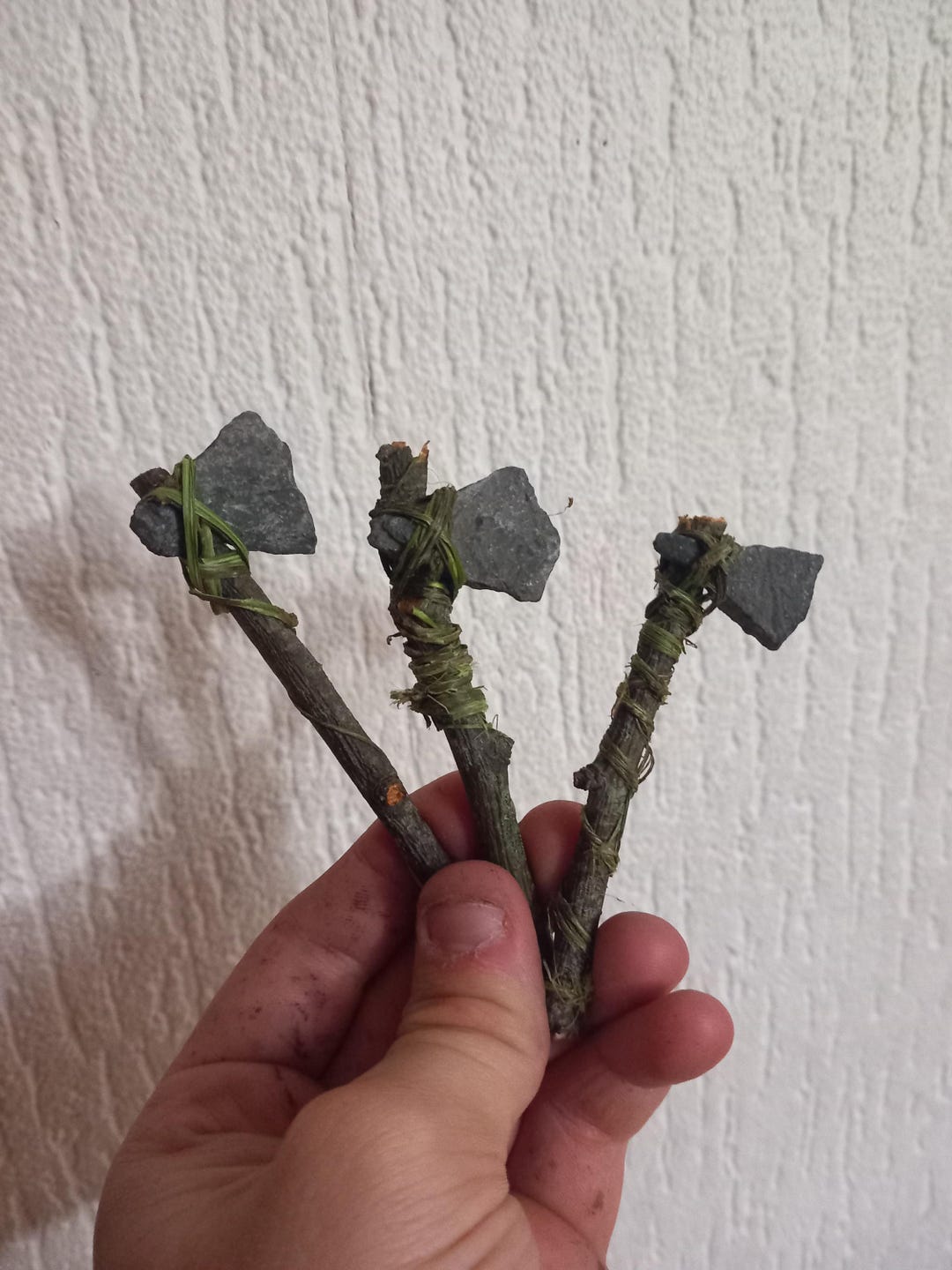 Mini Stone Age Axes With Customisable Wood Handle Handmade With Natural Materials Ancient Irish ...