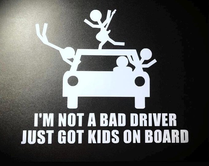 Yes They're All Mine Car Decal, Big Family Bumper Sticker, Kids on ...