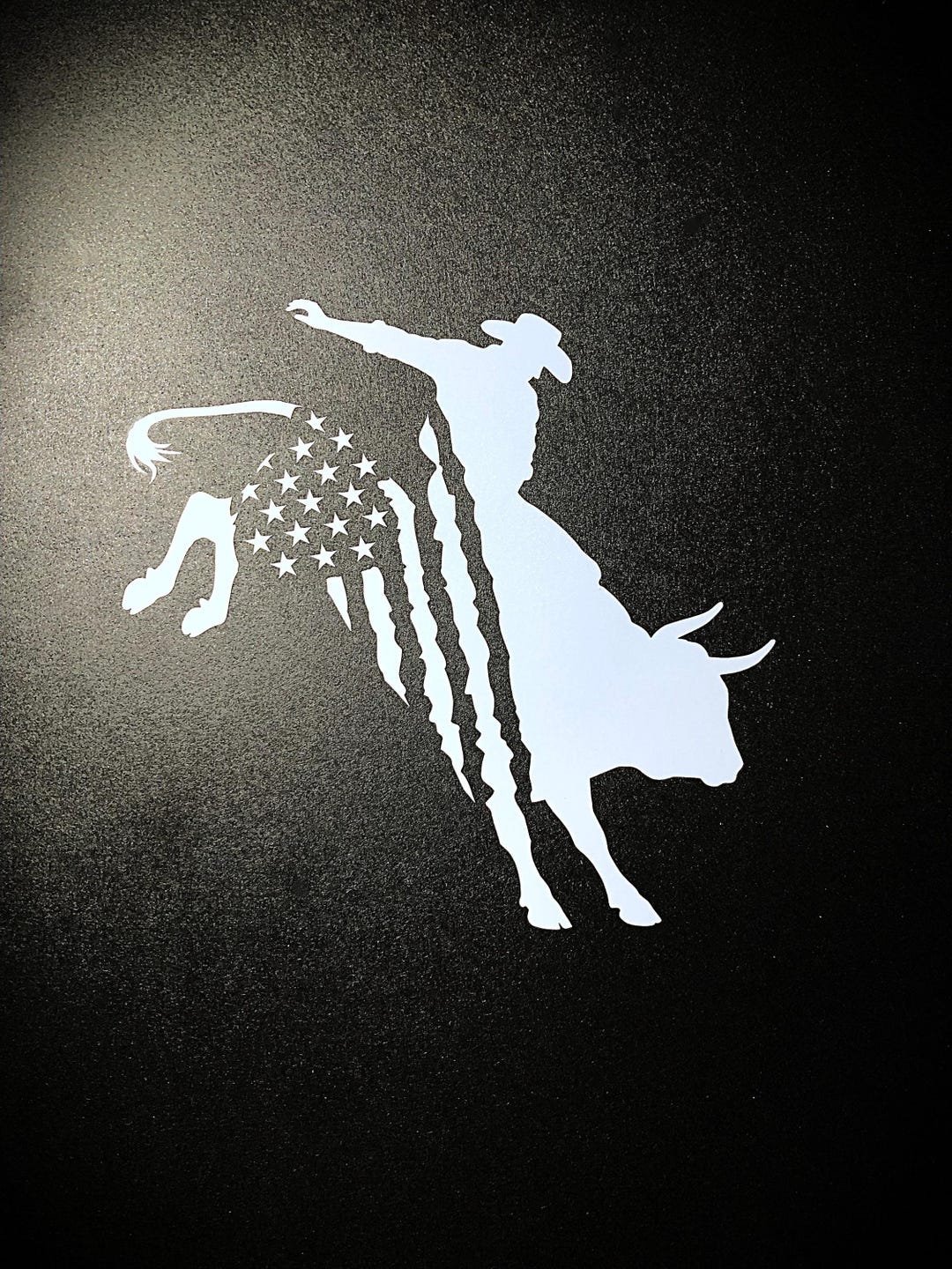 Bull Rider Decal, Bull Riding Car Sticker, Rodeo Bull Rider Decal ...