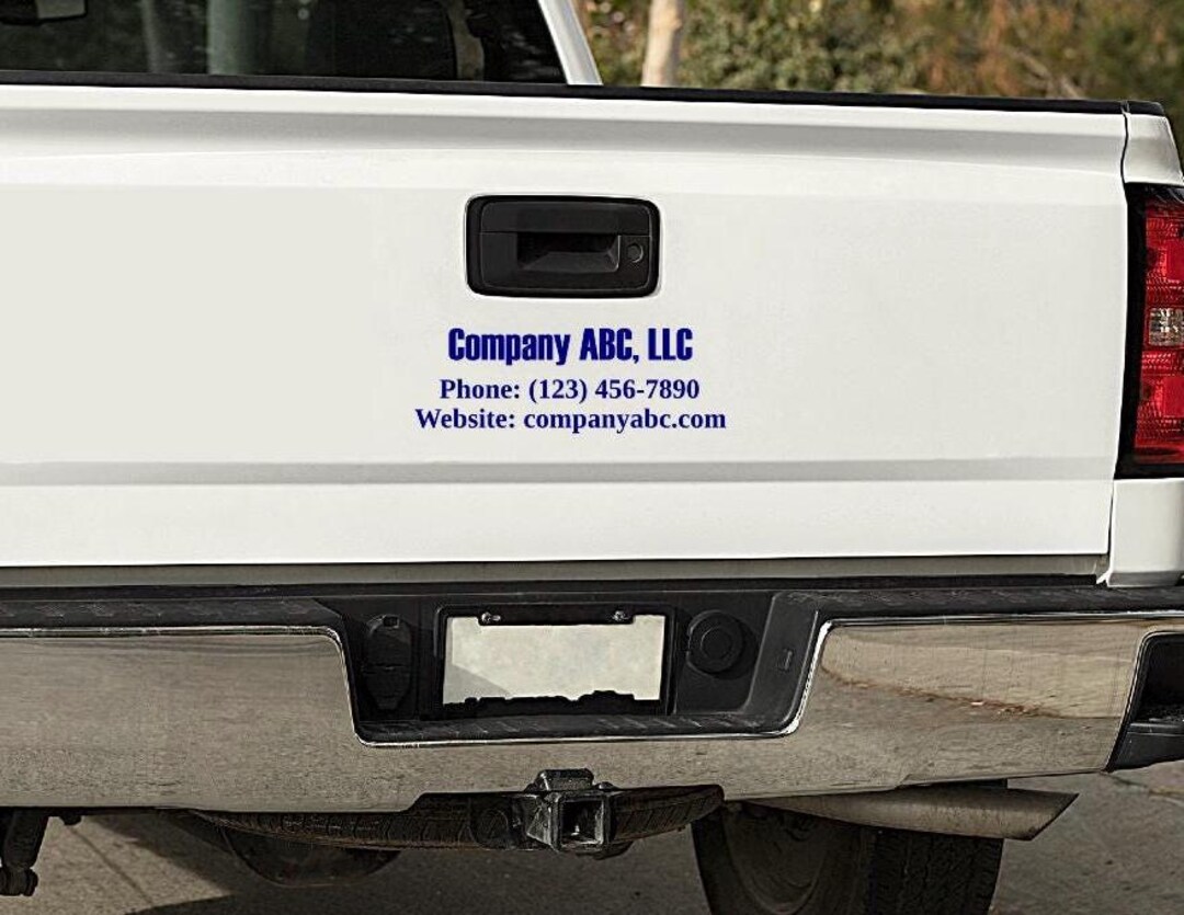 Custom Company Name Decal, Company Sticker, Custom Business Decal ...