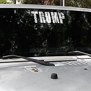 Trump Decal, Trump 2024 Decal, Maga Car Window Sticker, Trump Train ...
