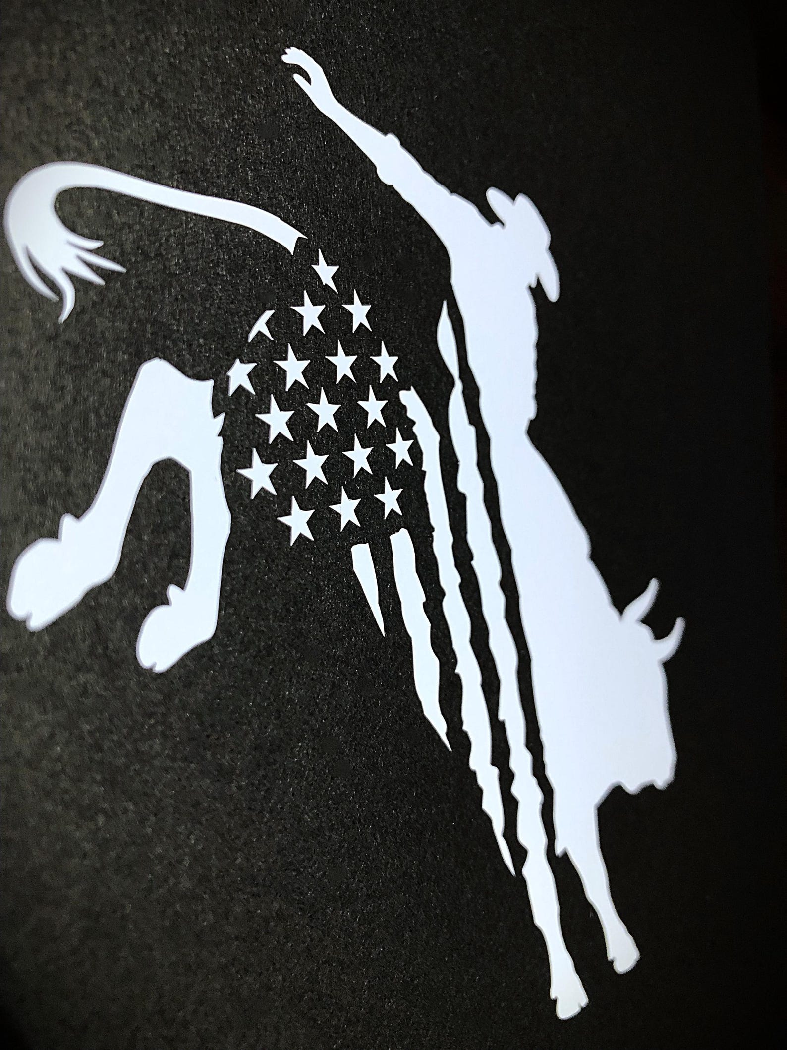 Bull Rider Decal, Bull Riding Car Sticker, Rodeo Bull Rider Decal ...