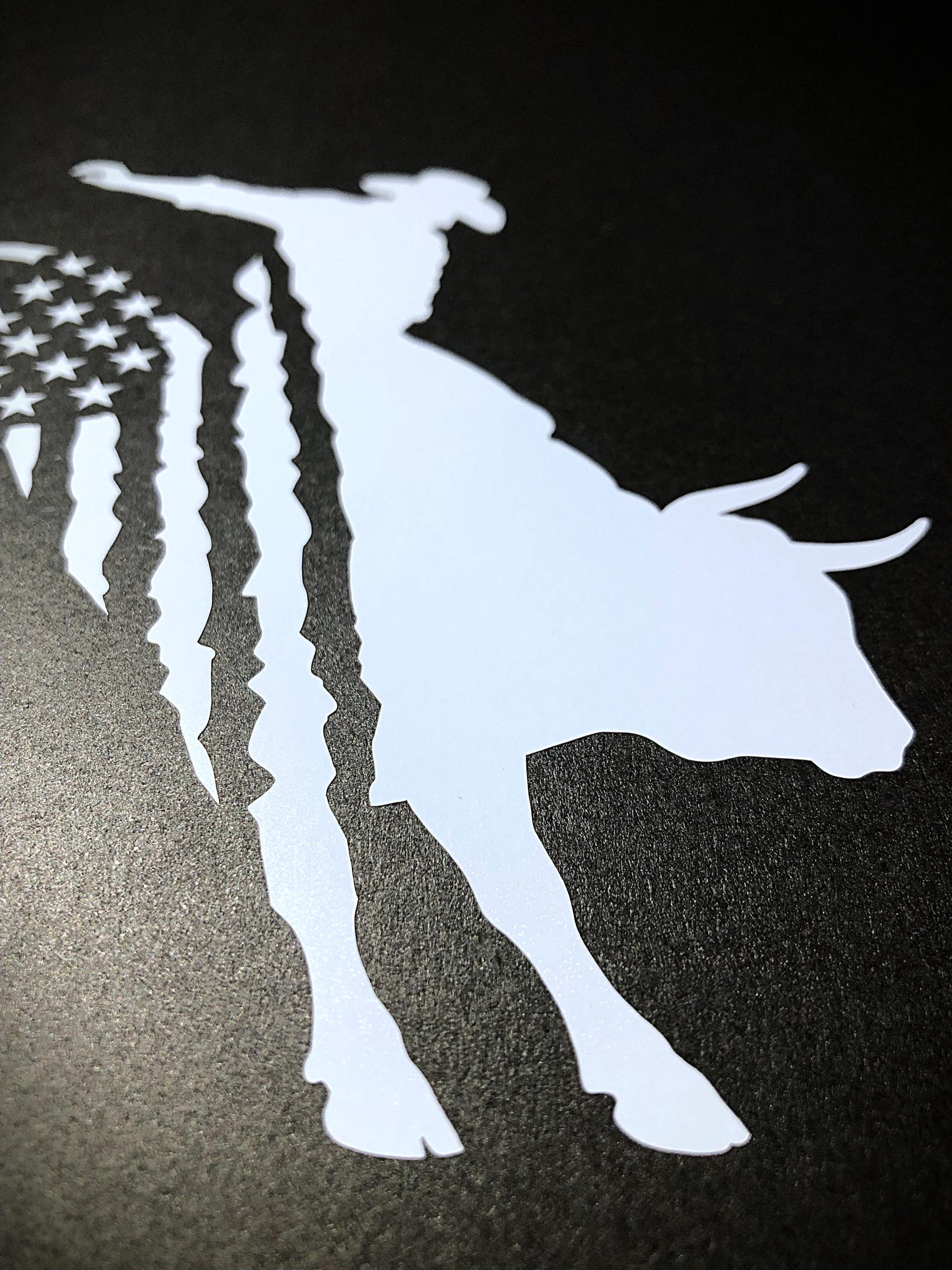 Bull Rider Decal, Bull Riding Car Sticker, Rodeo Bull Rider Decal ...