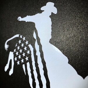 Bull Rider Decal, Bull Riding Car Sticker, Rodeo Bull Rider Decal ...