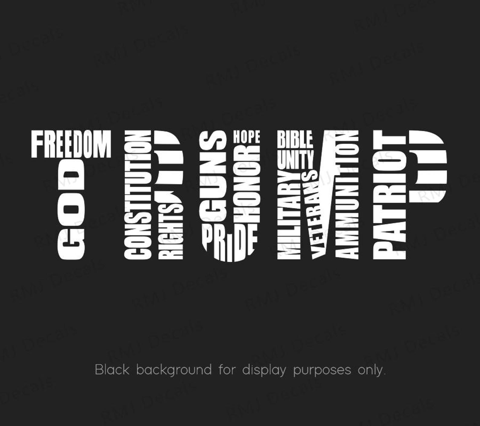 Trump Decal, Trump 2024 Decal, Maga Car Window Sticker, Trump Train ...