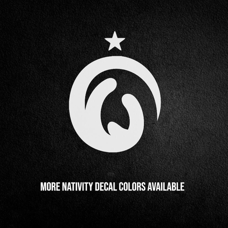 Nativity Decal, Christian Nativity Decal, Christianity Sticker ...