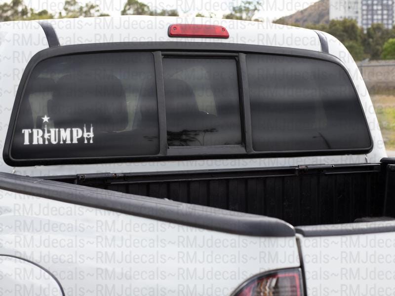 Trump Decal, Trump 2024 Vinyl Decal, Trump Train Decals, MAGA Car ...