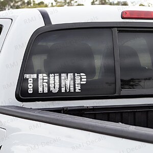 Trump Decal, Trump 2024 Decal, Maga Car Window Sticker, Trump Train ...