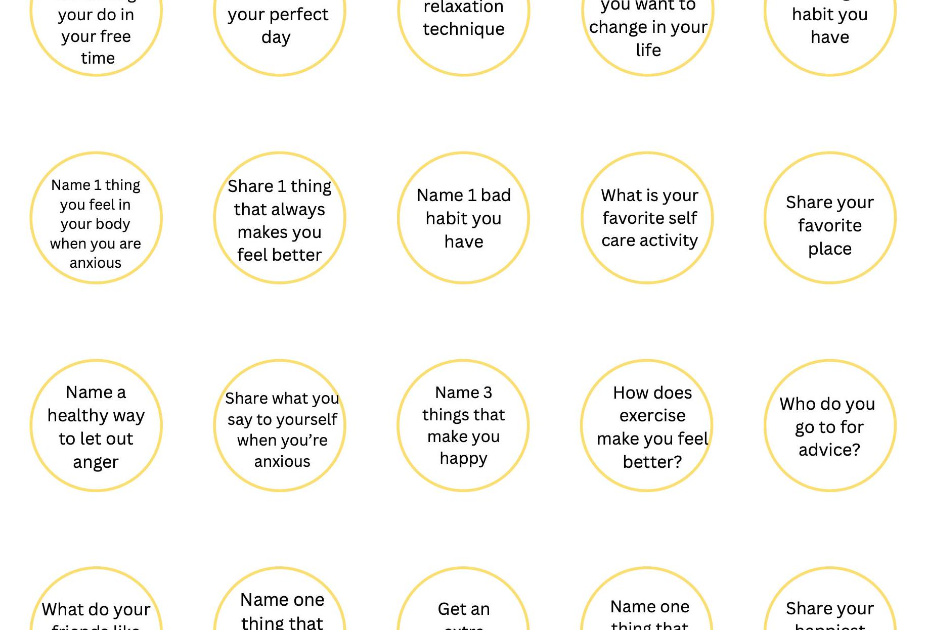 Connect Four Therapy Game Questions - Etsy