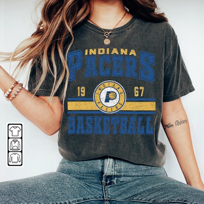 Indiana Basketball Vintage Sweatshirt, Pacers Retro Shirt, Gift for Fan ...