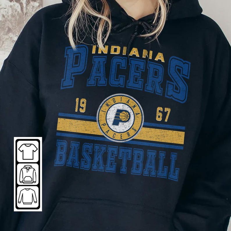 Indiana Basketball Vintage Sweatshirt, Pacers Retro Shirt, Gift for Fan ...