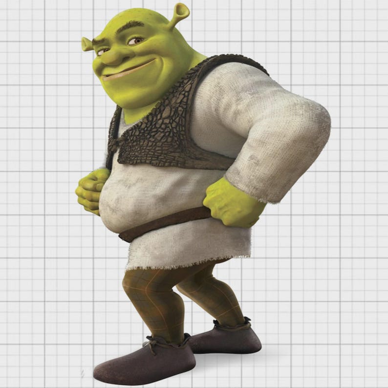 Shrek, Png Bundle, Layered Digital Vector, Vector, Cricut, Silhouette, Shrek Gifts, Digital ...