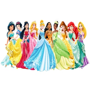 Princess PNG, Princess Clipart, Prıncess Bundle Png, Instant Silhouette ...