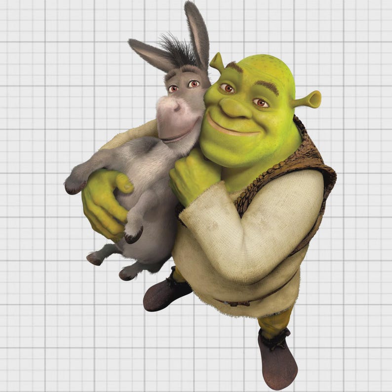 Shrek, Png Bundle, Layered Digital Vector, Vector, Cricut, Silhouette ...