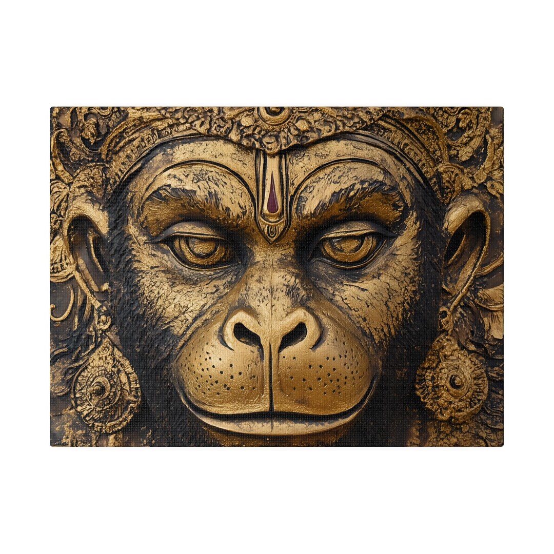 Hanuman Canvas Hanuman Portrait Hindu God Hanuman Painting Hinduism ...