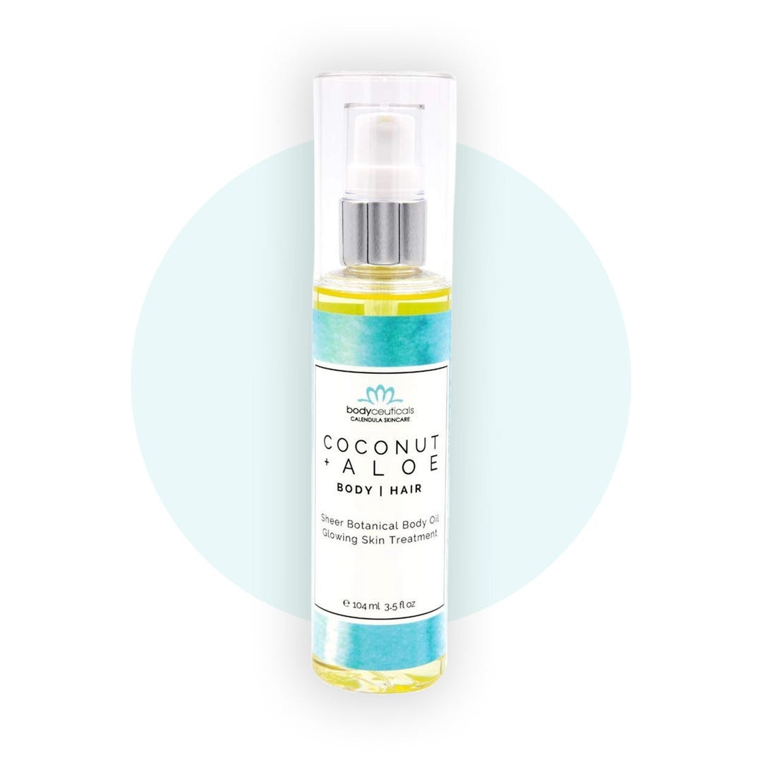 Bodyceuticals Coconut + Aloe Sheer Body Oil Spray for Glowing Skin ...