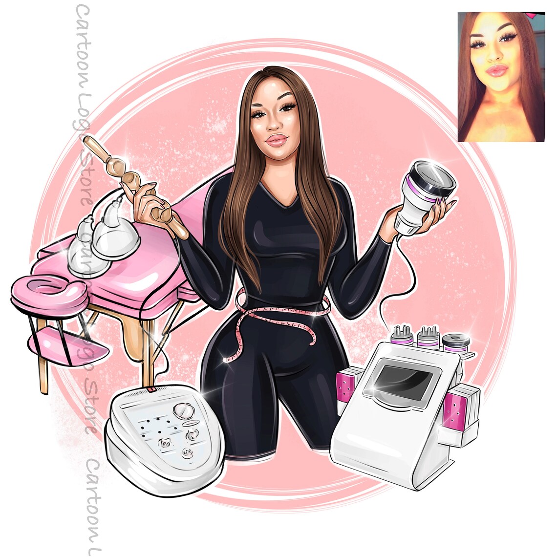 Aesthetic Body Sculpting Logo, Vibration Machine Logo, Massage ...