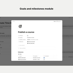 Notion Time Boxing (blocking) Template - Etsy