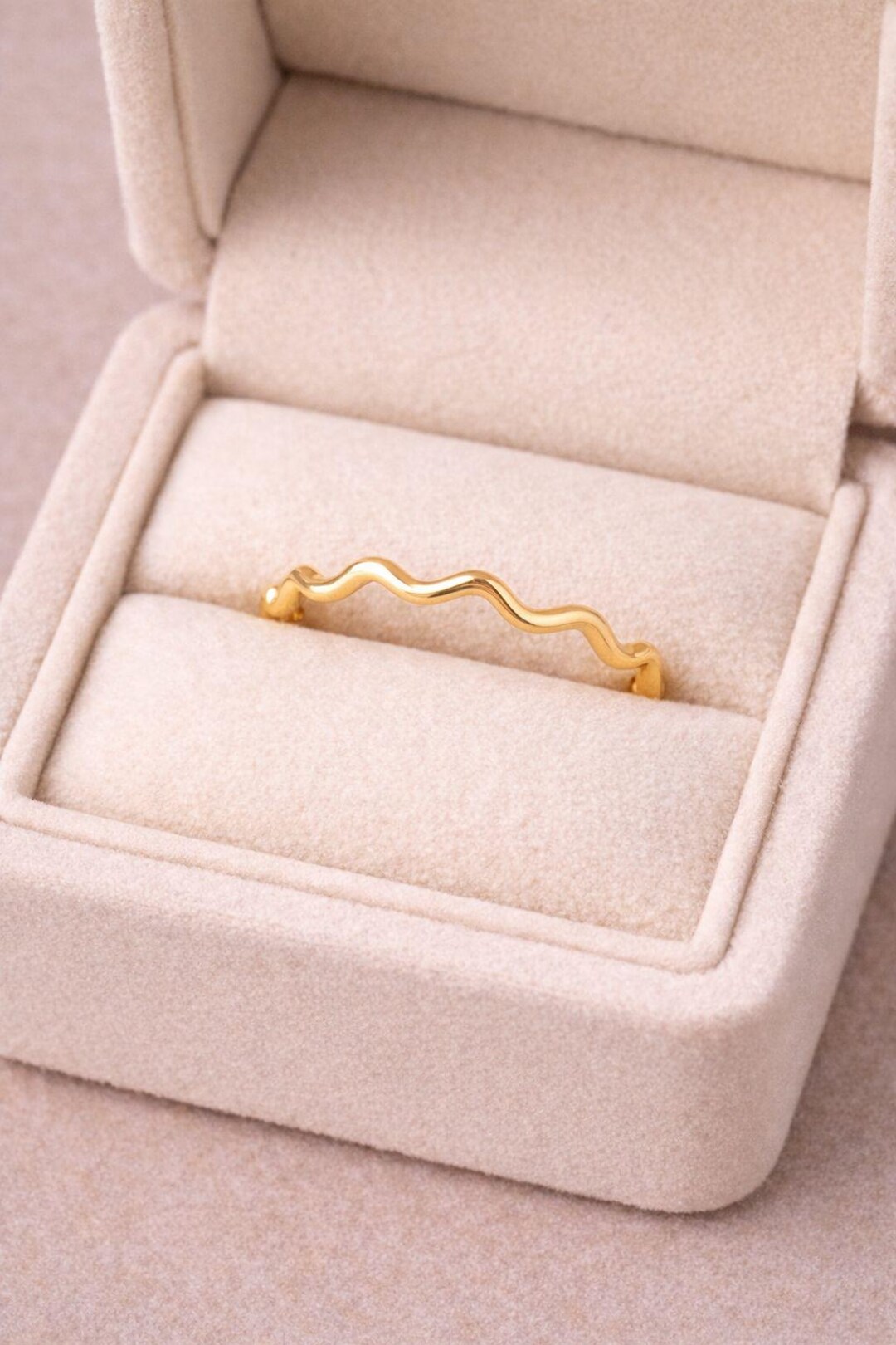 Wavy Ring, Squiggle Ring, Handmade Ripple Stacking Rings, Sterling ...