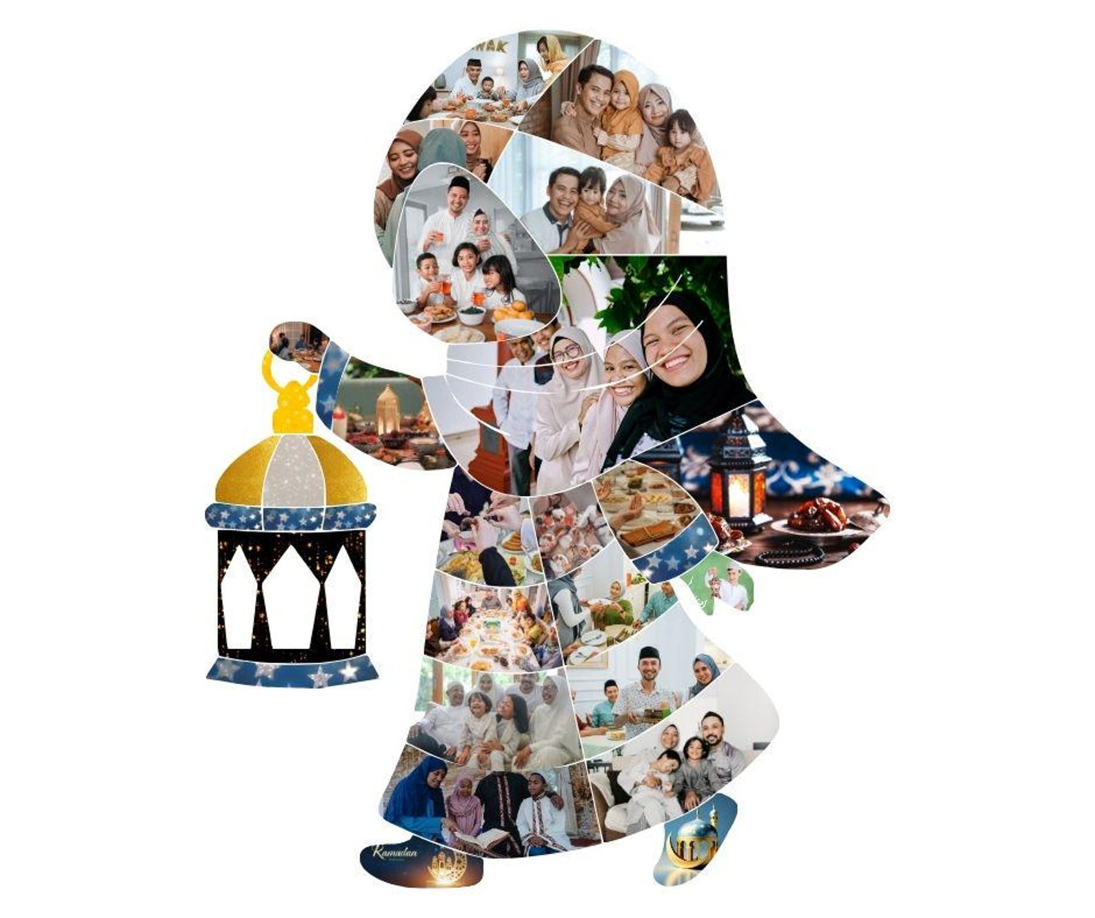Islamic Ramadan Photo Collage Bundle | Editable Canva Templates ...