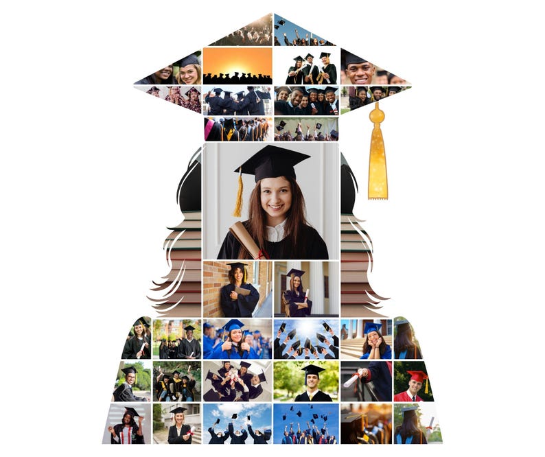 Graduation Photo Collage Template: Senior Year Keepsake (canva, Digital ...