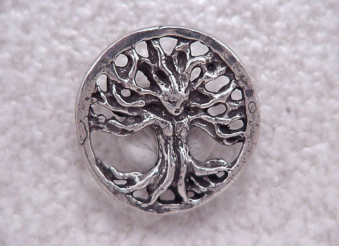 Green Girl Studios Pewter Filigree Tree Pendant - Etsy
