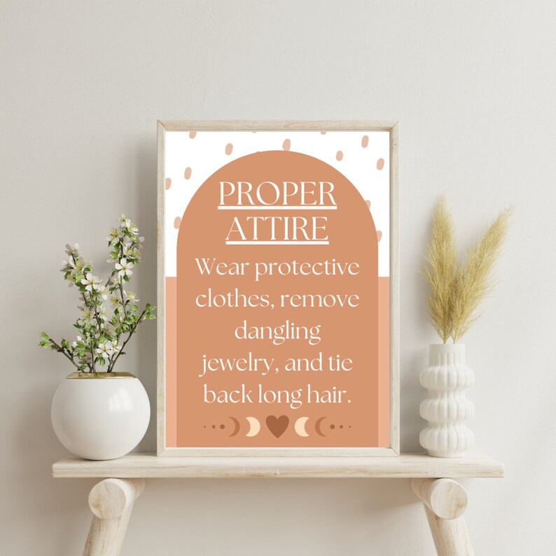Lab Safety Posters - Boho - Etsy UK